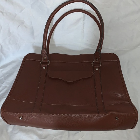 Merona | Bags | Merona Large Brown Tote W Outer Front Pocket Xcellent ...